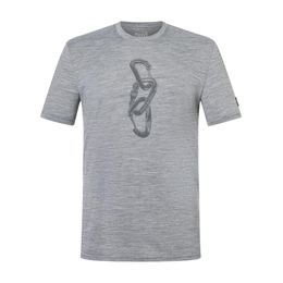 super.natural Merino T-Shirt CARABINERI in grau | Gr.: L