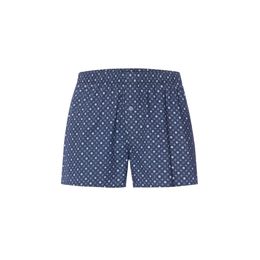 Hanro Boxer ' Fancy Woven ' Herren Gr&ouml;&szlig;e M dunkelblau / wei&szlig;