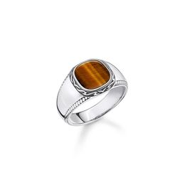 Thomas Sabo Ring Tigerauge in silber, braun | Gr.: 64