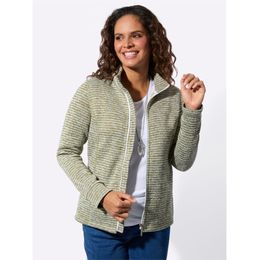 WITT WEIDEN Strickfleece-Jacke in schilf-meliert | Gr.: 38