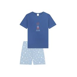 Schiesser Pyjama in Blau | Gr.: 128