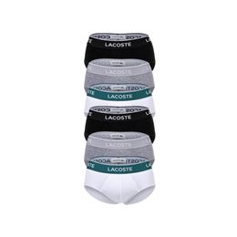 Lacoste Slip 6er Pack in Schwarz/Grau/Wei&szlig; | Gr.: XL