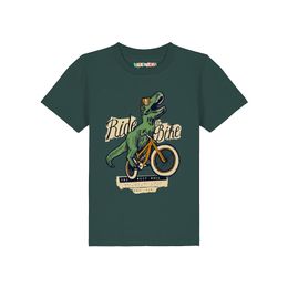 Watabout.kids Shirt 'T-Rex Fahrrad' boy Green size 104