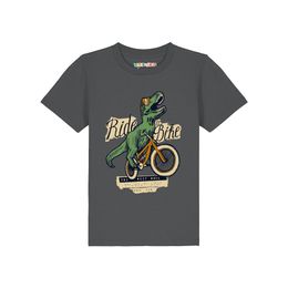 Watabout.kids Shirt 'T-Rex Fahrrad' boy Grey size 116