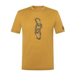 super.natural Merino T-Shirt CARABINERI in braun | Gr.: XXL