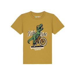 Watabout.kids Shirt 'T-Rex Fahrrad' boy Yellow size 158