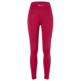 super.natural Merino Leggings HIGH RISE TIGHT in rot | Gr.: L
