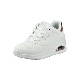 Sneaker Skechers "Skechers Sneaker Lederimitat", Damen, Gr. 35, wei&szlig;, Lederimitat, Schuhe Sneaker