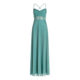 Vera Mont Abendkleid im Glitzer-Look in Green/Silver | Gr.: 38