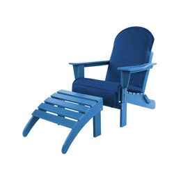 Aspero Gartenstuhl 'Adirondack' Herren Gr&ouml;&szlig;e One Size blau