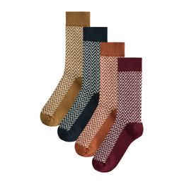 next Socken Herren Gr&ouml;&szlig;e 39/42.5 marine / cognac / oliv / weinrot