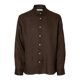 Selected Button Up Shirt 'SLHKylian' male Brown size XXL