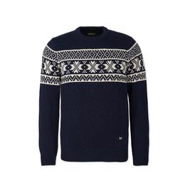 HONESTY RULES Pullover " Norweger " in blau | Gr.: M