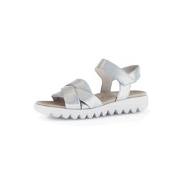 Gabor Sandalen in Silber | Gr.: 38