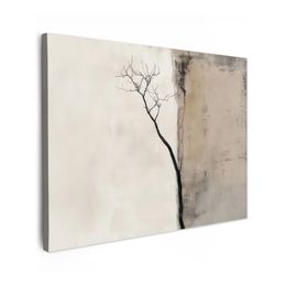 OnlyWow Leinwand Bilder Taupe | Gr.: 90 x 60 cm