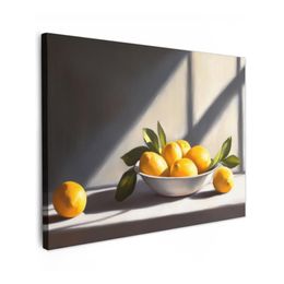 MuchoWow Leinwand Bilder Gelb | Gr.: 80x60 cm