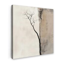 OnlyWow Leinwand Bilder Taupe | Gr.: 20 x 20 cm