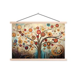 MuchoWow Poster mit Leiste Stilvoller Baum | Gr.: 60 x 40 cm