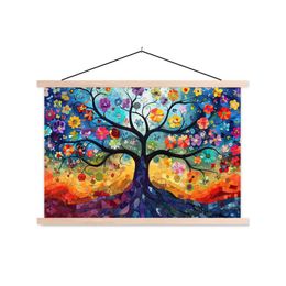 OnlyWow Poster mit Leiste Blumenbaum | Gr.: 60 x 40 cm