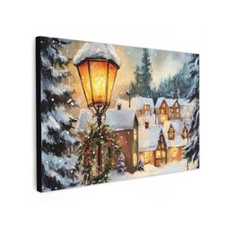 OnlyWow Leinwand Bilder Sandfarben | Gr.: 150 x 100 cm