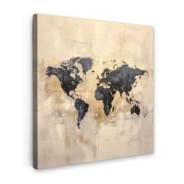 OnlyWow Leinwand Bilder Kupferfarben | Gr.: 20 x 20 cm