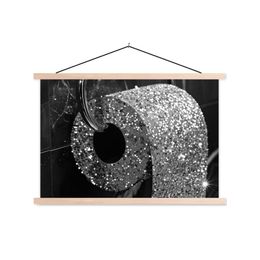 OnlyWow Poster mit Leiste Toilettenpapier | Gr.: 120 x 80 cm