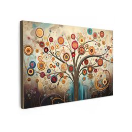 OnlyWow Leinwand Bilder Stilvoller Baum | Gr.: 90 x 140 cm