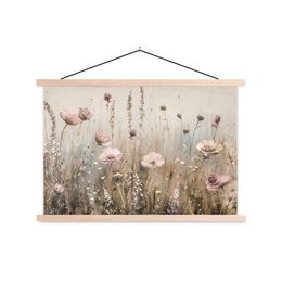 OnlyWow Poster mit Leiste Blumenfeld | Gr.: 60 x 40 cm