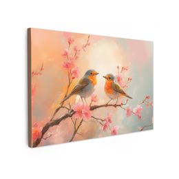 OnlyWow Leinwand Bilder Hellrosa | Gr.: 90 x 140 cm