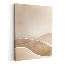 OnlyWow Leinwand Bilder Wellen | Gr.: 60 x 80 cm