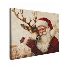 OnlyWow Leinwand Bilder Rotbraun | Gr.: 90 x 60 cm