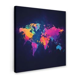 OnlyWow Leinwand Bilder Multicolor | Gr.: 50 x 50 cm