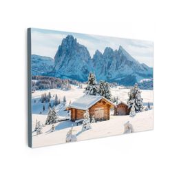 OnlyWow Leinwand Bilder Eichefarben | Gr.: 30 x 20 cm