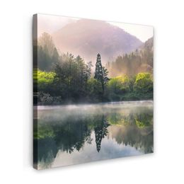 OnlyWow Leinwand Bilder See | Gr.: 20 x 20 cm