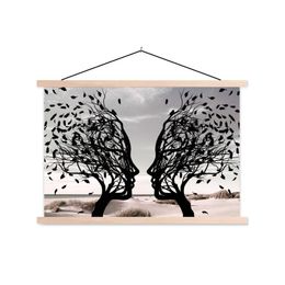 OnlyWow Poster mit Leiste Gesichtsbaum | Gr.: 90 x 60 cm