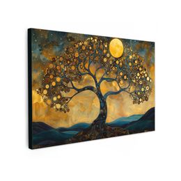 OnlyWow Leinwand Bilder Vollmond | Gr.: 120 x 80 cm