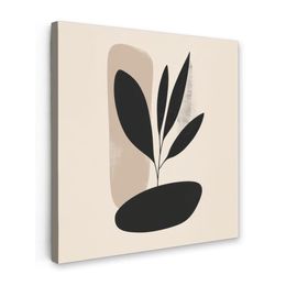 OnlyWow Leinwand Bilder Schwarz | Gr.: 20 x 20 cm