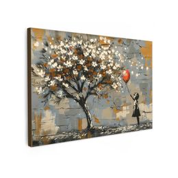 OnlyWow Leinwand Bilder Bl&uuml;tenkunst | Gr.: 40 x 30 cm