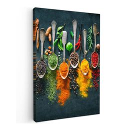 OnlyWow Leinwand Bilder Kr&auml;uter | Gr.: 60 x 90 cm