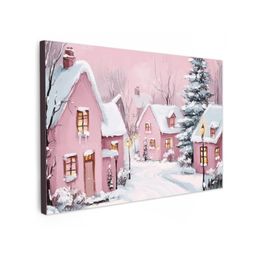 OnlyWow Leinwand Bilder Altrosa | Gr.: 120 x 80 cm