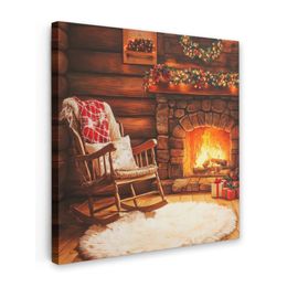 OnlyWow Leinwand Bilder Bernsteinfarben | Gr.: 50 x 50 cm