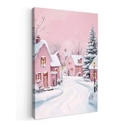 OnlyWow Leinwand Bilder Altrosa | Gr.: 40 x 60 cm