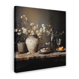 OnlyWow Leinwand Bilder Stillleben | Gr.: 20 x 20 cm