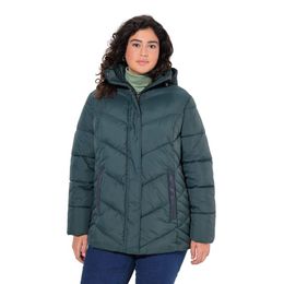 Ulla Popken Steppjacke in dunkelgr&uuml;n | Gr.: 54-56