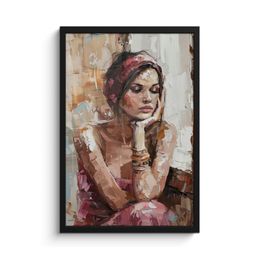 OnlyWow Poster mit Leiste Tr&auml;umendes Portr&auml;t | Gr.: 30 x 40 cm