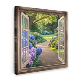 OnlyWow Leinwand Bilder Pastellblau | Gr.: 20 x 20 cm