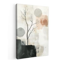 OnlyWow Leinwand Bilder Sandfarben | Gr.: 60 x 80 cm