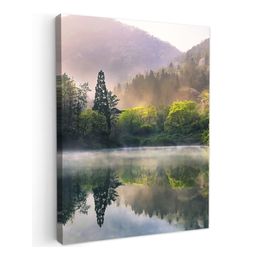 OnlyWow Leinwand Bilder See | Gr.: 80 x 120 cm