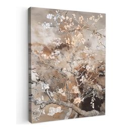 OnlyWow Leinwand Bilder Mandelbl&uuml;te | Gr.: 80 x 120 cm