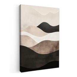 OnlyWow Leinwand Bilder Cappuccino | Gr.: 60 x 80 cm
